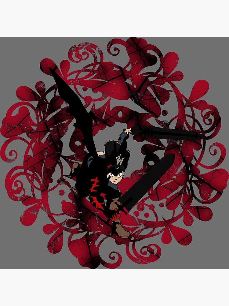 Lámina fotográfica «Fondo fresco de Black Clover Asta Dual Wielding ...