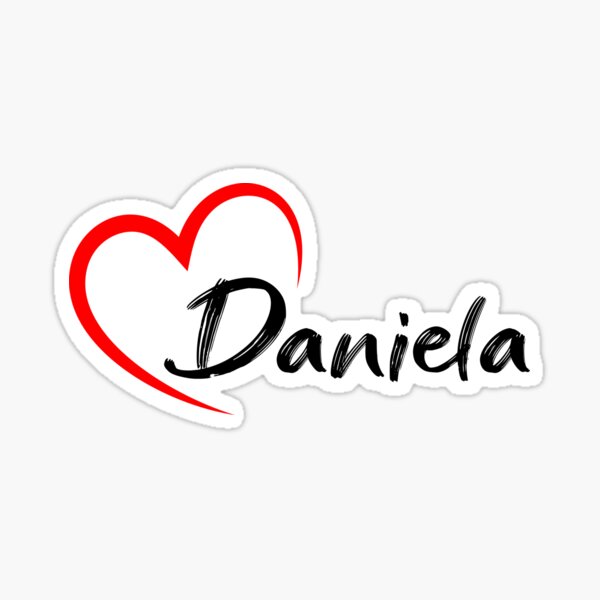 "Hearts for Daniela" Sticker for Sale by MED-CHEP | Redbubble