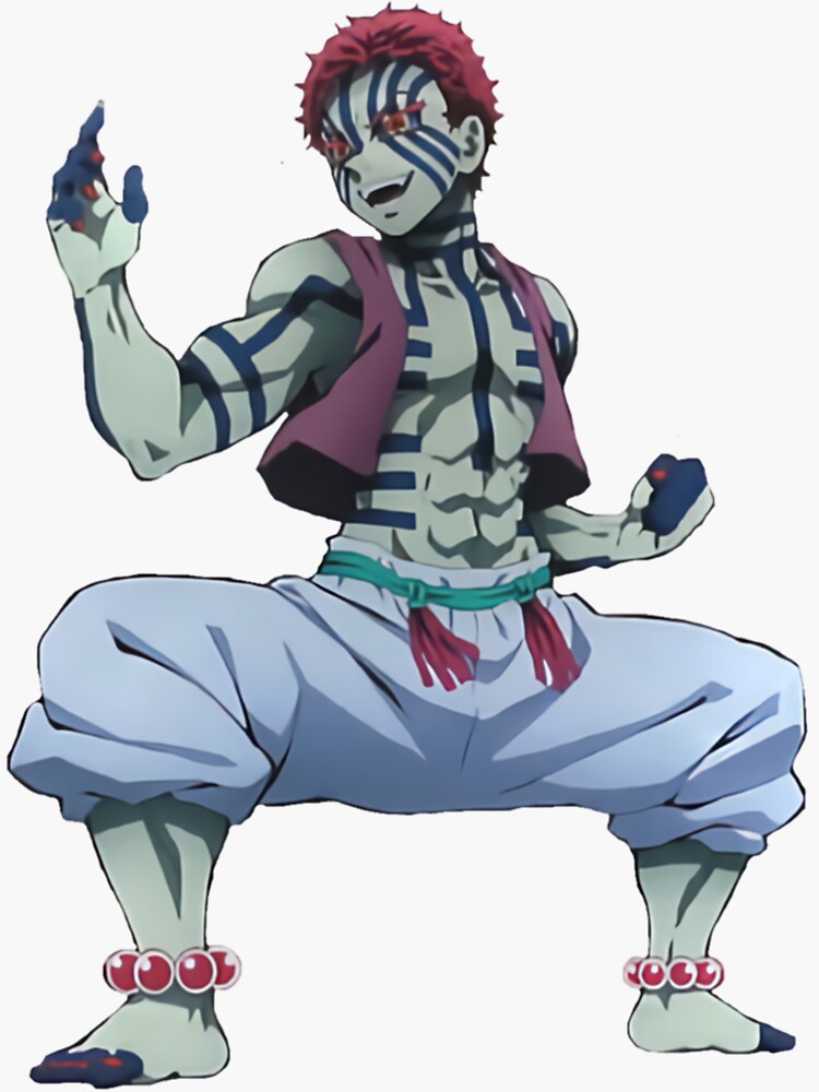 "Akaza Demon Slayer " Sticker by jennifjaim | Redbubble