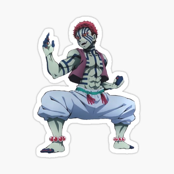 "Akaza Demon Slayer " Sticker by jennifjaim | Redbubble