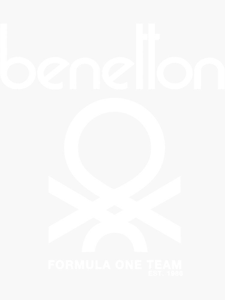 "Benetton Formula Team 80s Collection" Sticker by MICHAEROB | Redbubble