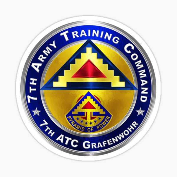 "7th Army Training Command - 7th ATC" Sticker for Sale by SoldierAlways ...