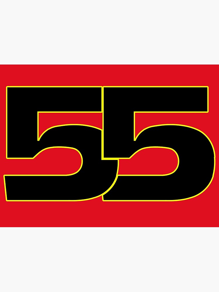 "Carlos Sainz #55 Outline - F1 2022" Poster by racingappareluk | Redbubble