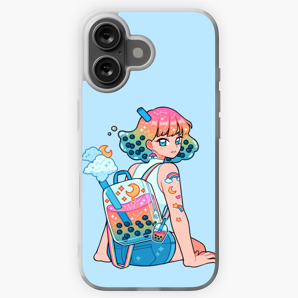 "rainbow boba " Sticker for Sale by freshbobatae | Redbubble