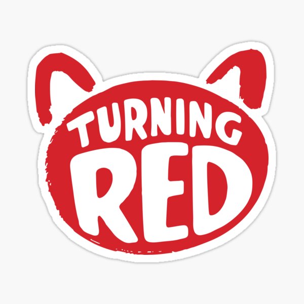 "Turning Red" Sticker by goal-getter | Redbubble