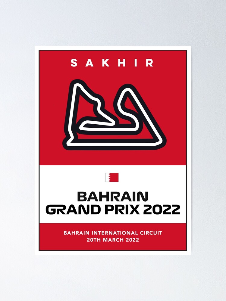 "Bahrain Grand Prix - F1 2022 Poster" Poster by racingappareluk | Redbubble