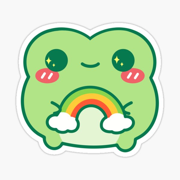 "rainbow frog" Sticker for Sale by dorisnoemi | Redbubble