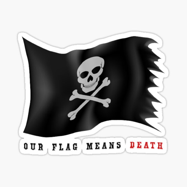 "Our Flag Means Death" Sticker by theminimalzone | Redbubble