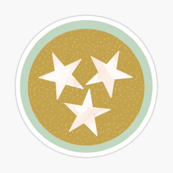 "TN Tri Star" Sticker by artbyleahgaff | Redbubble