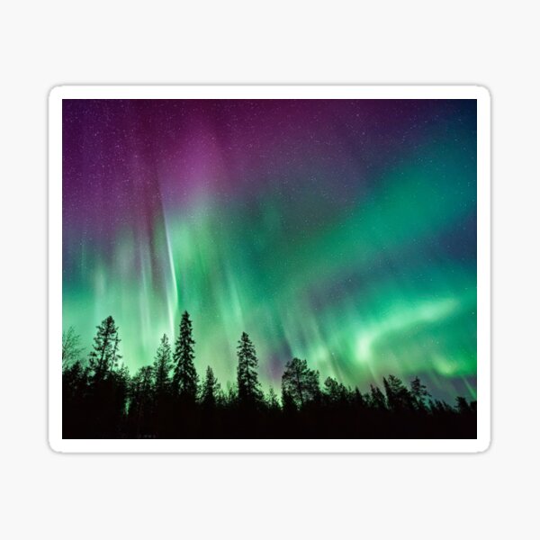 "Awesome aurora " Sticker by MatoArt | Redbubble