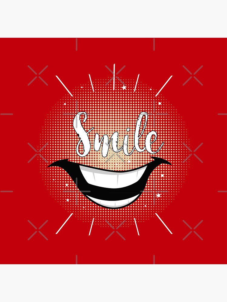 "red smile" Sticker by newtrends2022 | Redbubble