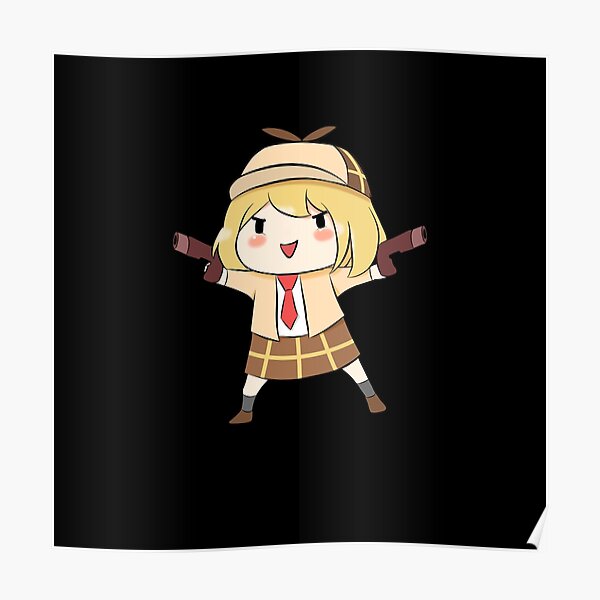 "smol ame / smol ame holding gun" Poster by PickMyArt | Redbubble