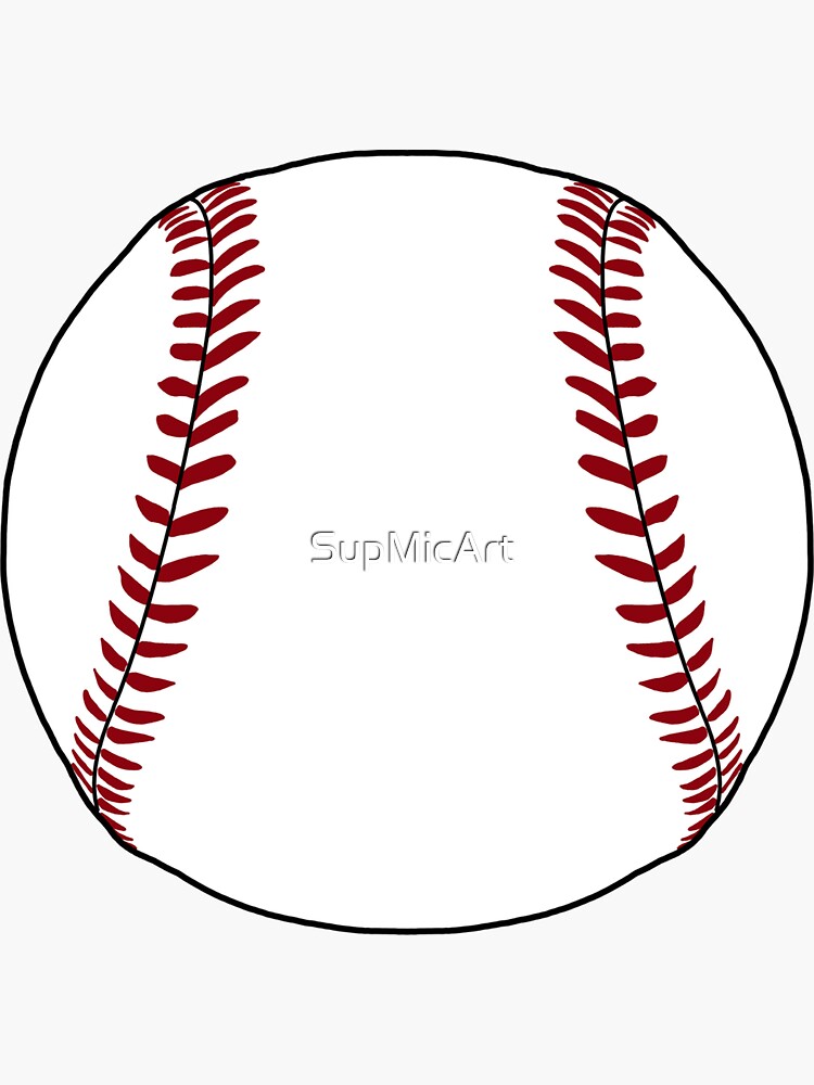 "Sport Baseball ball" Sticker for Sale by SupMicArt | Redbubble
