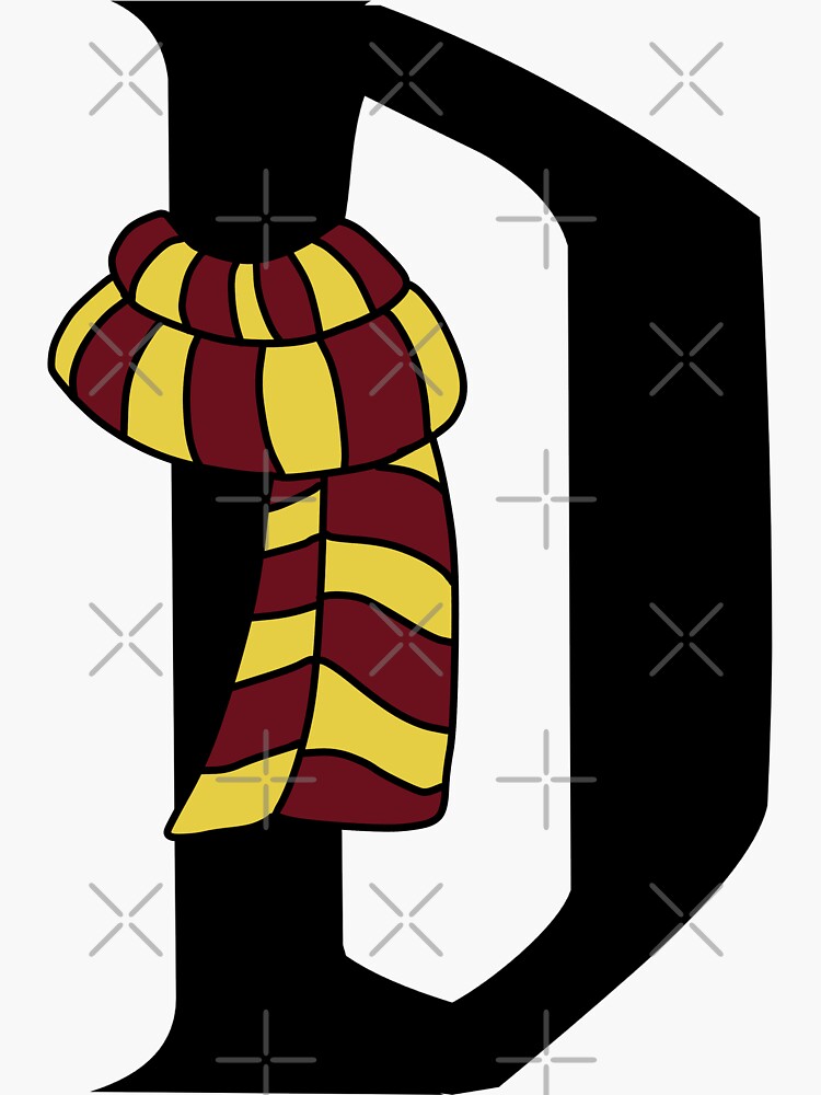 "D harry p hp Griffin letter" Sticker by saddoohpo | Redbubble