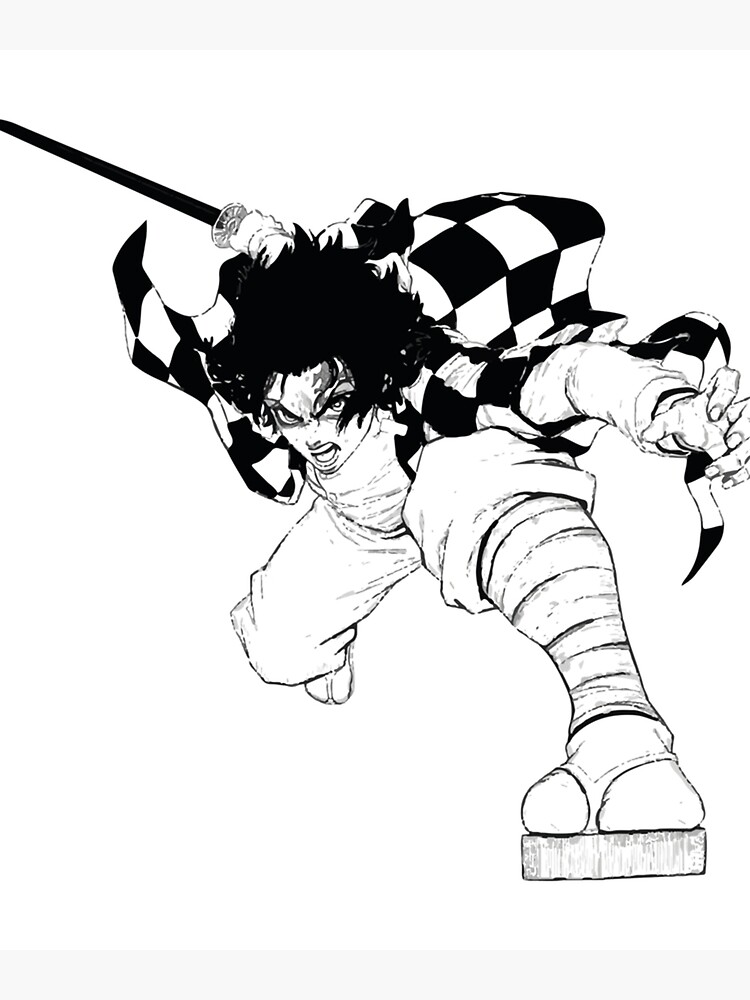 "Demon Fighter Anime " Poster for Sale by HabatakuChidori | Redbubble