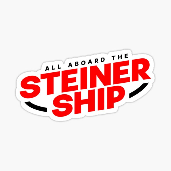 "All Aboard The Steiner Ship" Sticker by tomhillmeyer | Redbubble