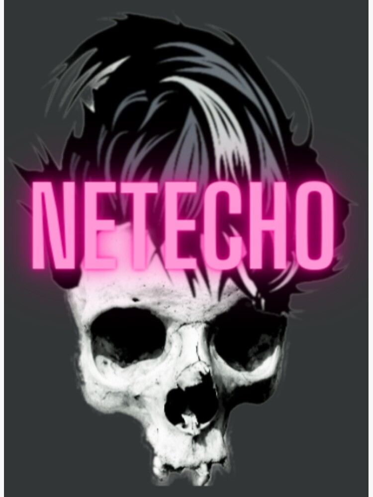 "Netecho Skull Neon" Sticker by N3t3cho | Redbubble