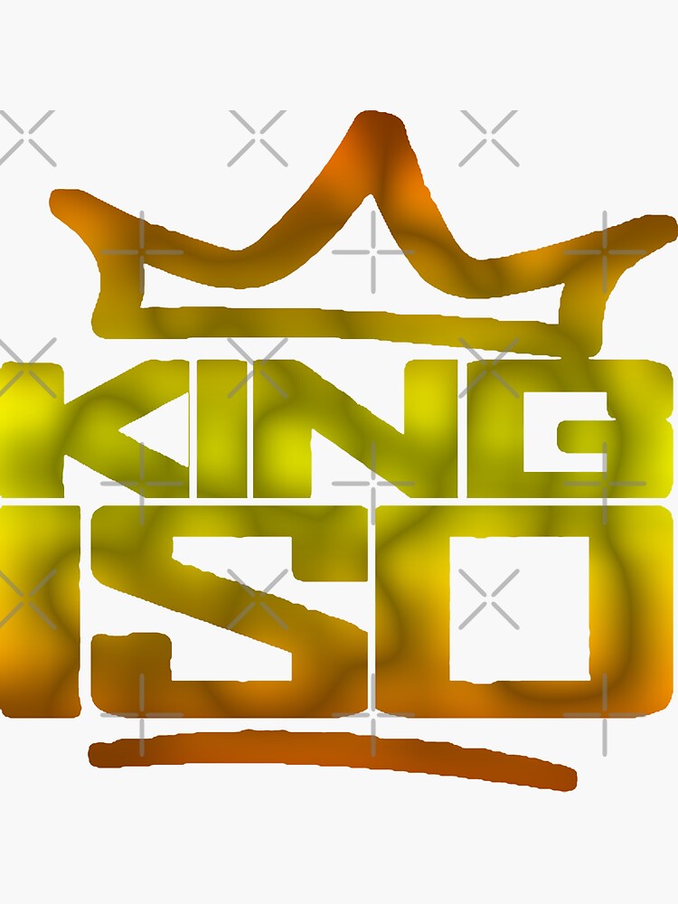 "THE BEST KING Iso American rapper" Sticker by pandnan12 | Redbubble