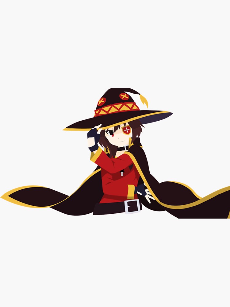 "Megumin " Sticker by HabatakuChidori | Redbubble