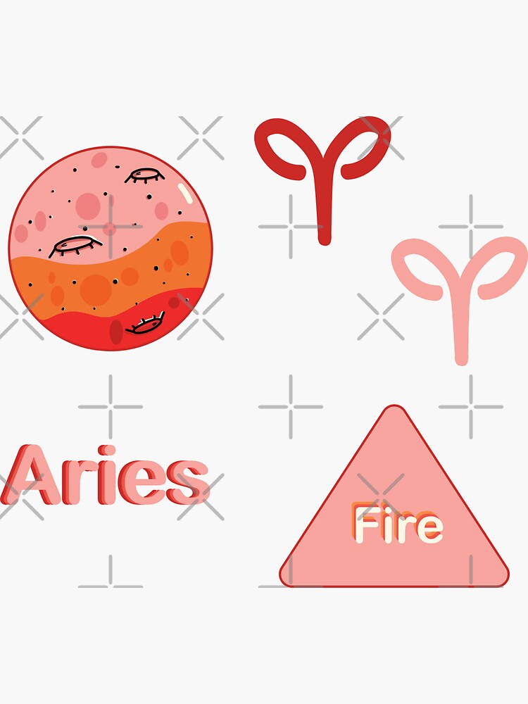 "ARIES Sticker Pack" Sticker for Sale by GraffitiLion | Redbubble