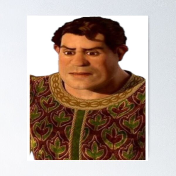 "Handsome Human Shrek Graphic " Poster for Sale by ooskiedesign | Redbubble