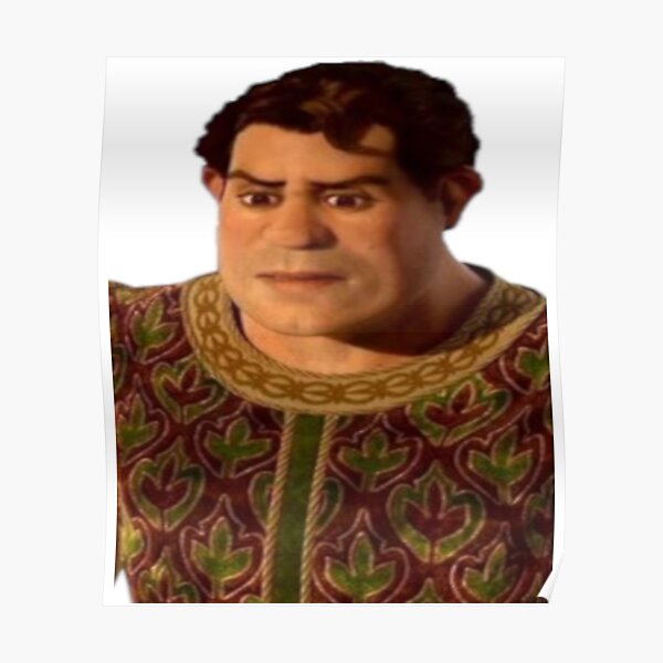 "Handsome Human Shrek Graphic " Poster for Sale by ooskiedesign | Redbubble