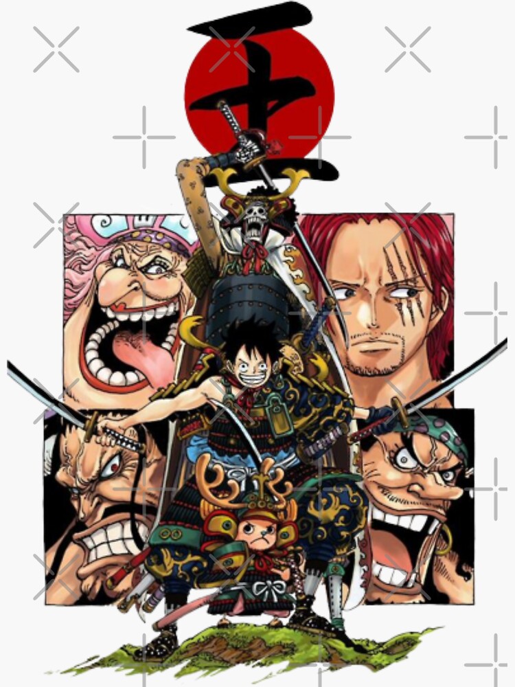" one piece wano" Sticker by hackman34 | Redbubble