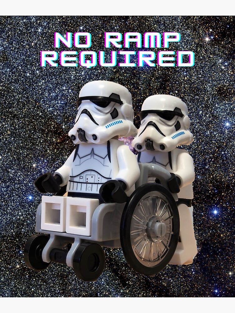 "NO RAMP REQUIRED" Sticker by Mollybear225 | Redbubble