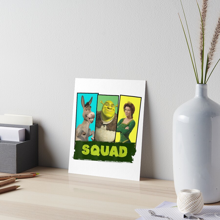 "Shrek Squad Group Shot Panel Lineup " Art Board Print by ooskiedesign ...