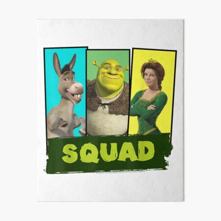 "Shrek Squad Group Shot Panel Lineup " Art Board Print by ooskiedesign ...