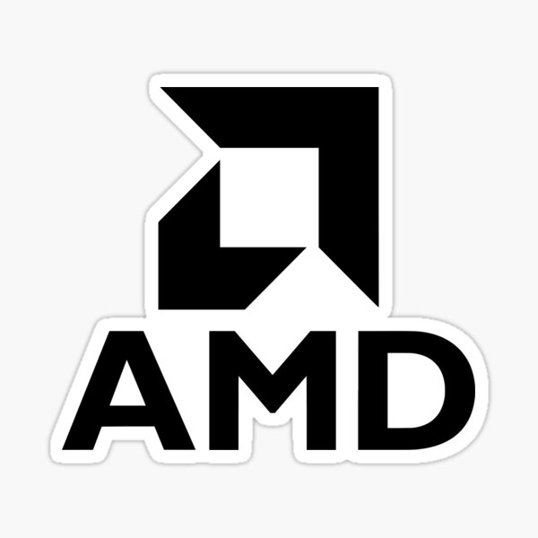 "AMD Logo" Sticker for Sale by Bublifuk6410 | Redbubble