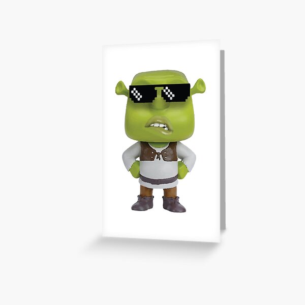 Tarjetas de felicitación «Shrek Morderse los labios Thug Life Gangster Meme» de ooskiedesign ...