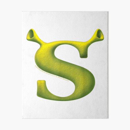 "Shrek Initial " Art Board Print by ooskiedesign | Redbubble