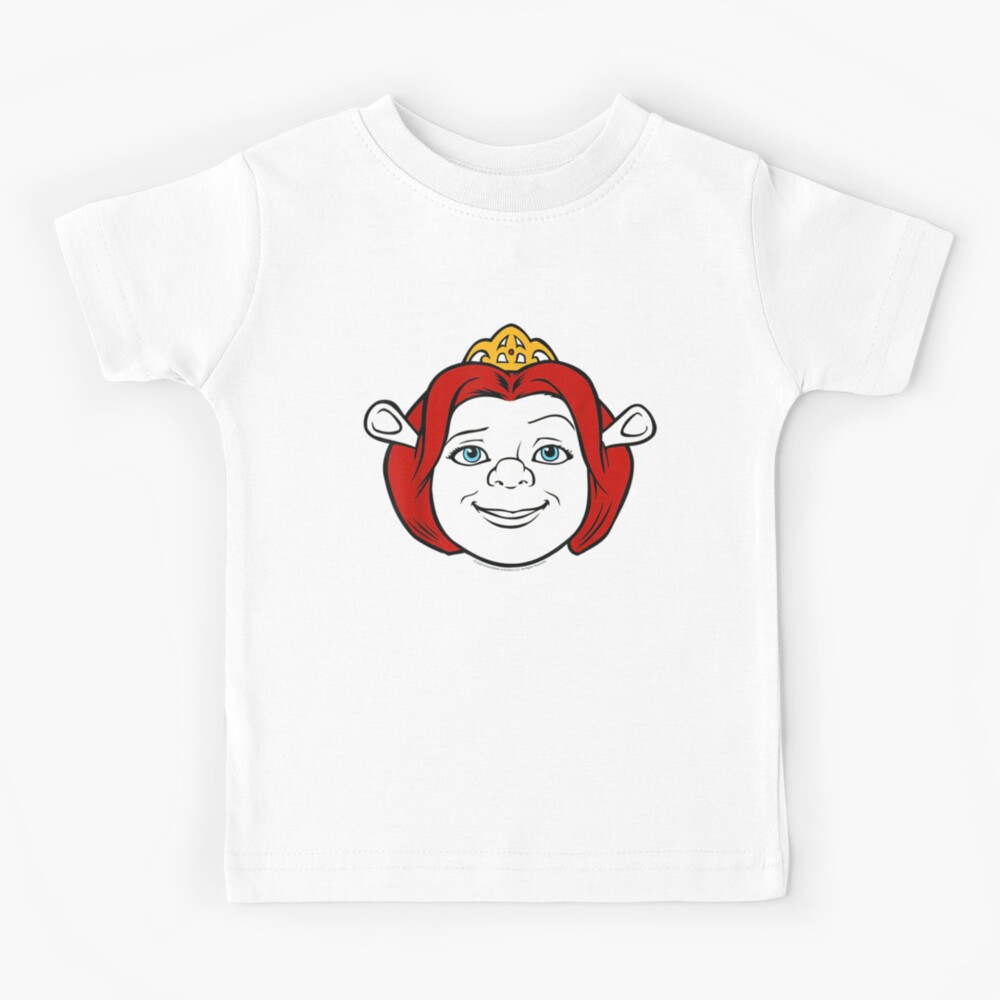 "Shrek Fiona Big Face Outline " Kids T-Shirt by ooskiedesign | Redbubble