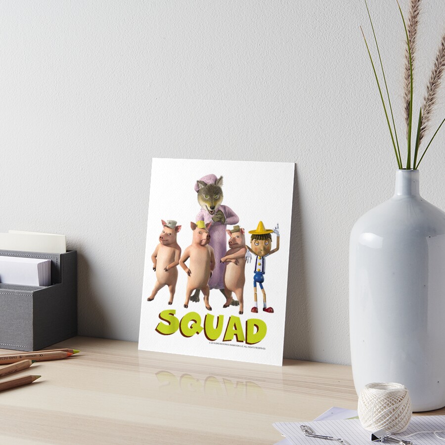 "Shrek Fairy Tale Creatures Squad " Art Board Print by ooskiedesign ...