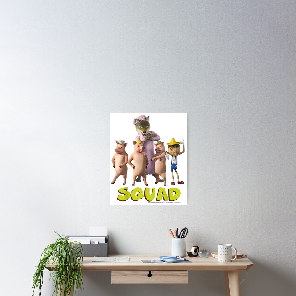 "Shrek Fairy Tale Creatures Squad " Poster by ooskiedesign | Redbubble
