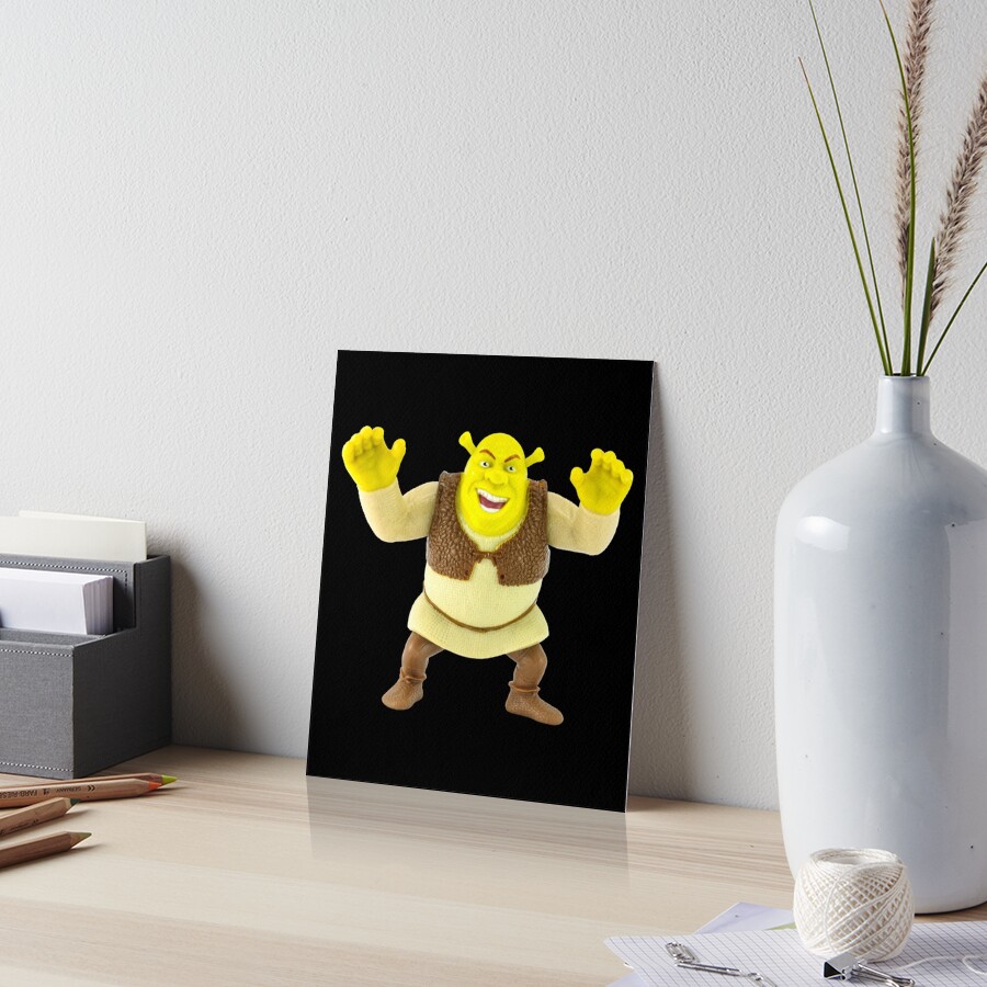 Sexy Shrek Shrek Meme Face Shrek Wazowski Art Board Print By
