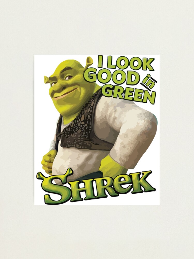 Impression photo « Sexy Shrek shrek meme visage shrek wazowski », par ...