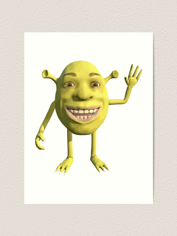 Sexy Shrek Shrek Meme Face Shrek Wazowski Art Print By Ooskiedesign