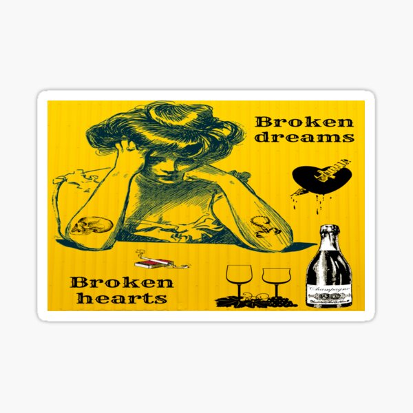 "Broken" Sticker for Sale by baranikov | Redbubble