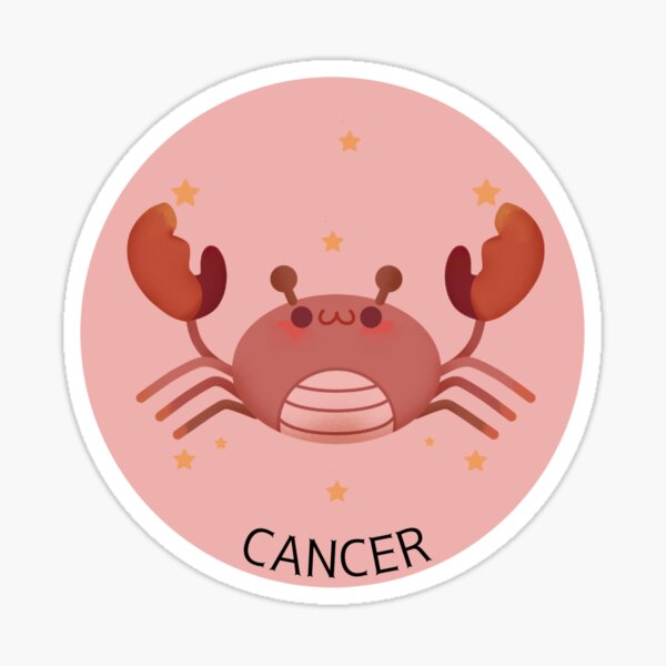 "Cute Kawaii Cancer Zodiac Sign Astrology Horoscope" Sticker by ...