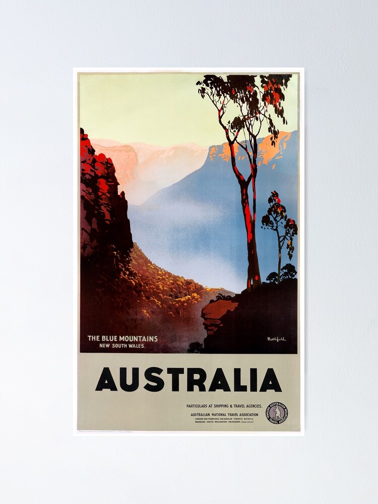 "Restored Vintage Australia New South Wales Travel Poster" Poster for ...