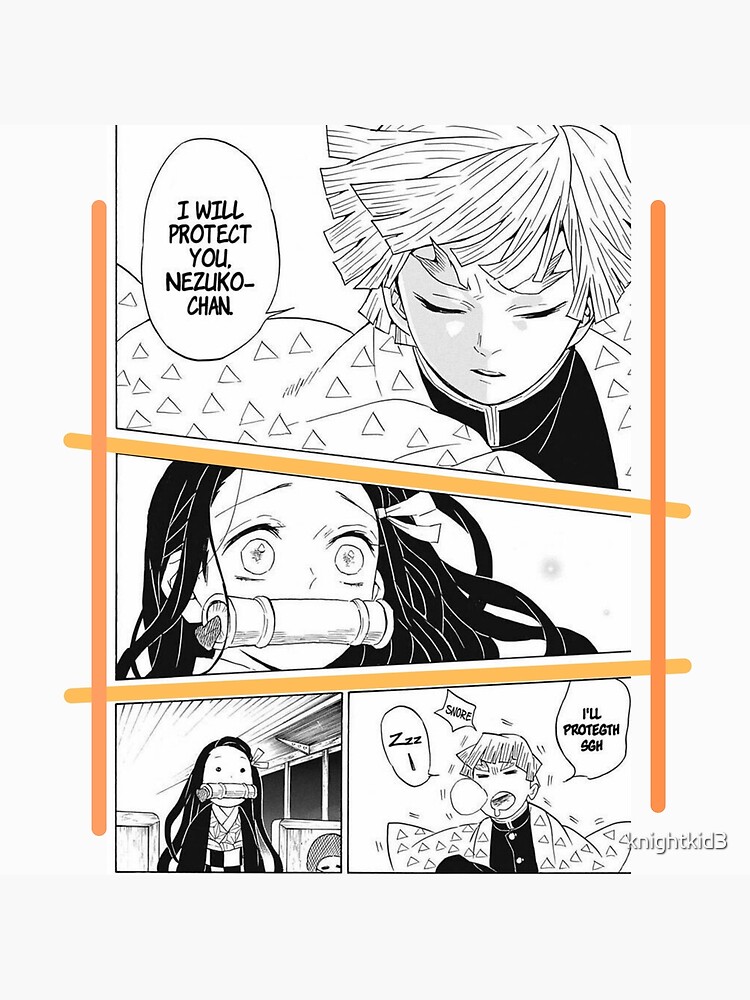 "Demon slayer Zen and Nezuko Panel" Poster by knightkid3 | Redbubble
