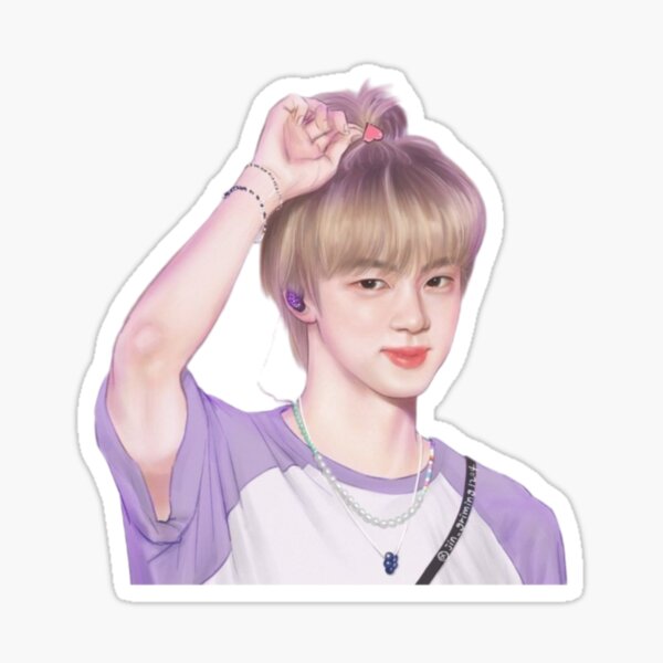 "Jin" Sticker for Sale by Hoopi | Redbubble