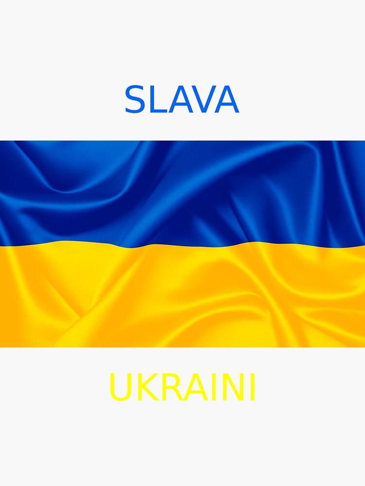 "Slava Ukraini - Show your support of Ukraine" Sticker by ...
