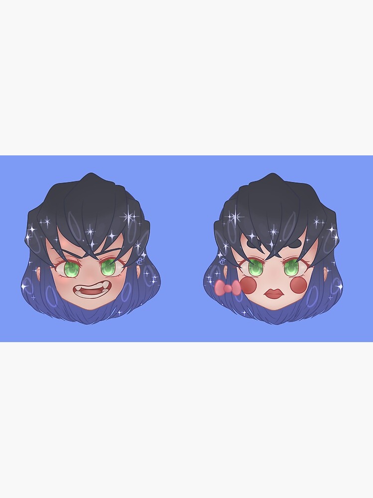 "Inosuke Hashibira Chibi Head | Demon Slayer: Kimetsu No Yaiba ...