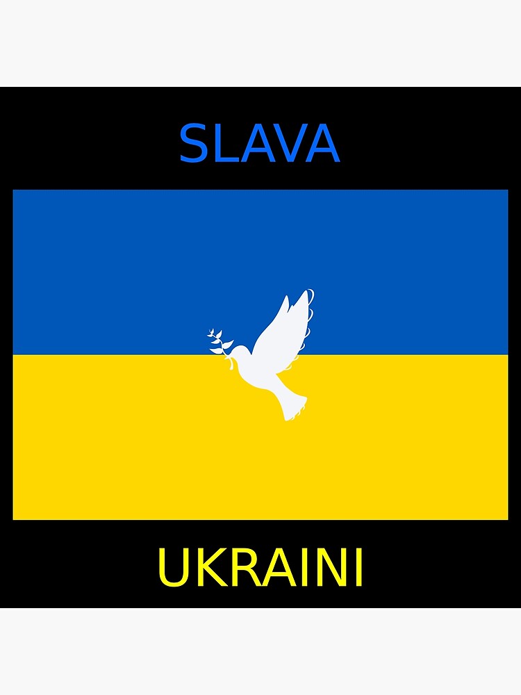 "Slava Ukraini - Show your support of Ukraine" Poster by ...