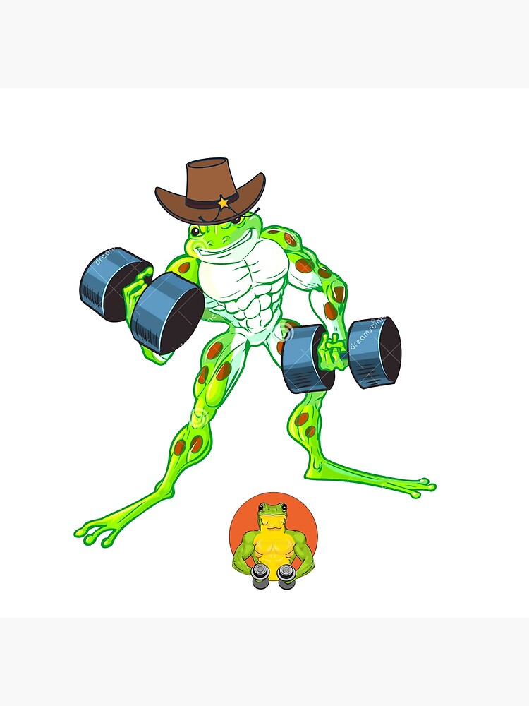 "muscle frog" Poster for Sale by brabouj | Redbubble