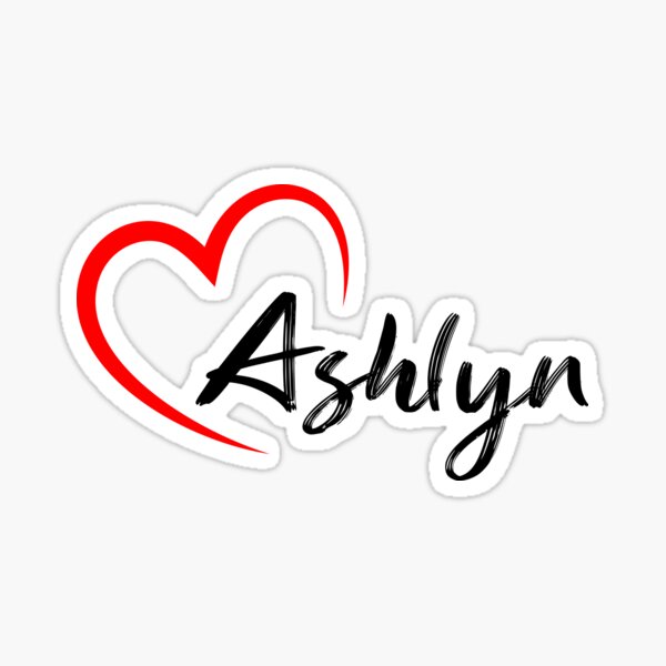 " Hearts for Ashlyn" Sticker for Sale by MED-CHEP | Redbubble