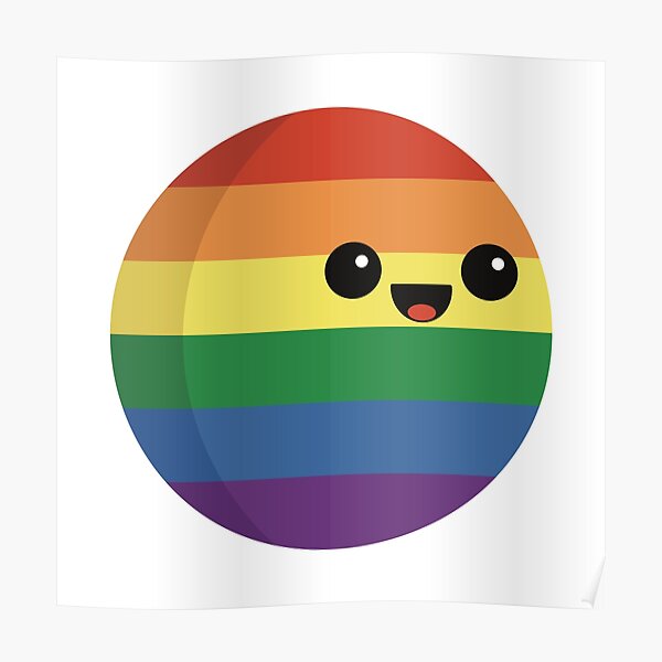 "lgbtq gay pride smiley face" Poster for Sale by parumomnia | Redbubble